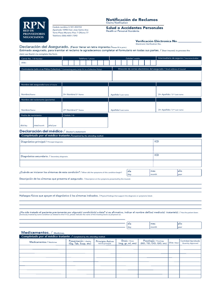 Formulario RPN | PDF | Diagnostico medico | Ciencias de la Salud
