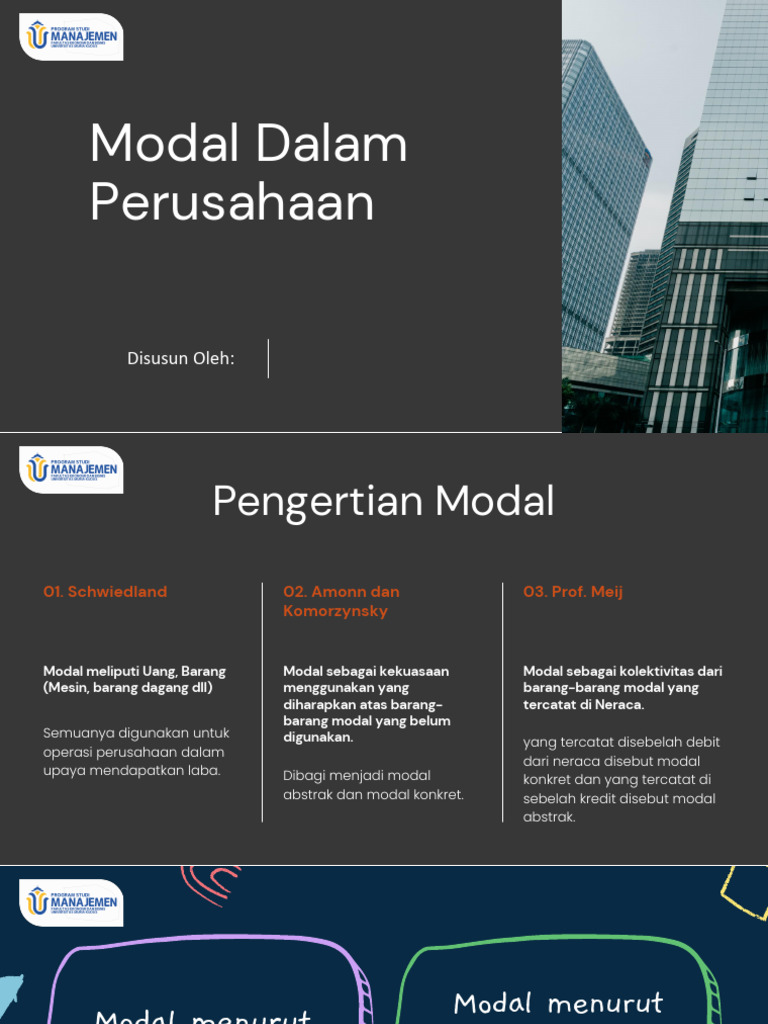 Pengertian dan Jenis Modal Perusahaan | PDF