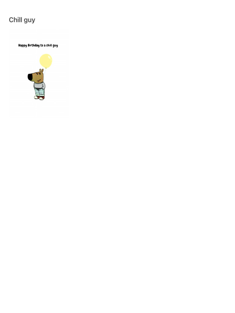 Chill Guy | PDF