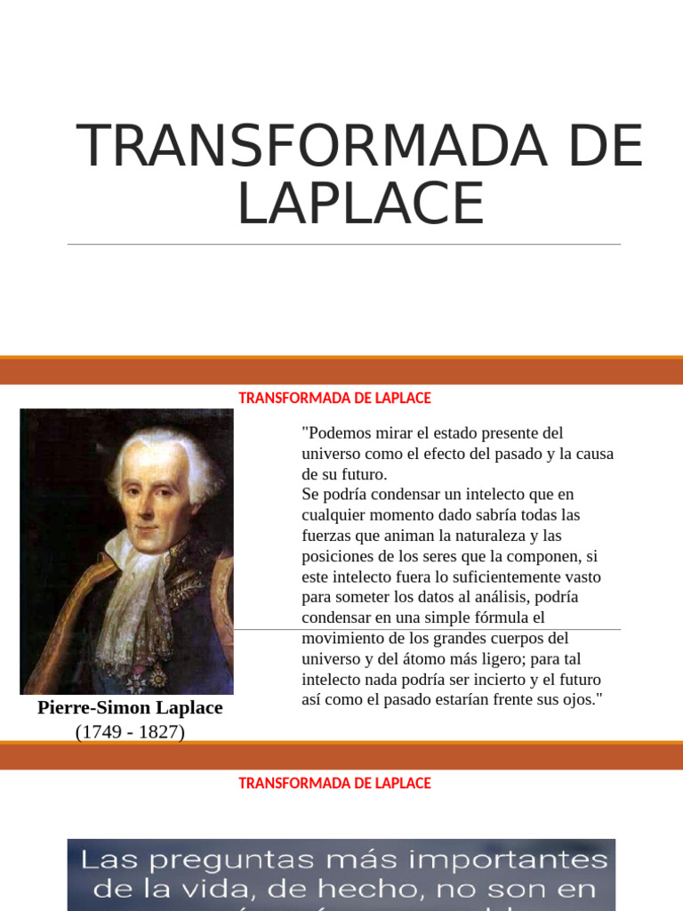 Introducción a la Transformada de Laplace | PDF | Transformada de ...