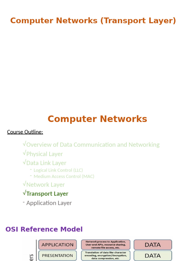 Unit 4 (Transport Layer) | PDF | Transmission Control Protocol | Port (Computer Networking)