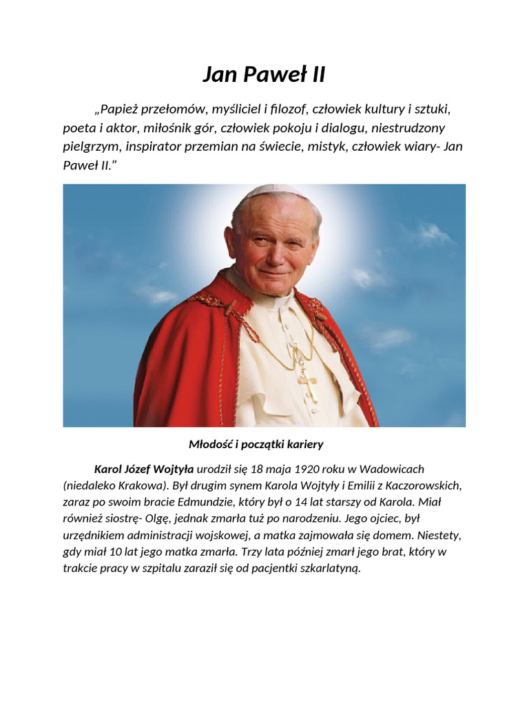 Jan Paweł II | PDF