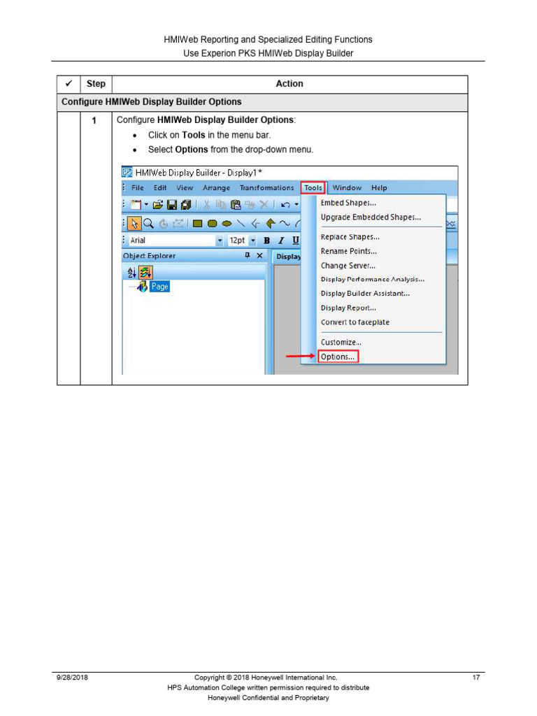 Procedure Configure Hmiweb Options Pdf Computer File Scripting