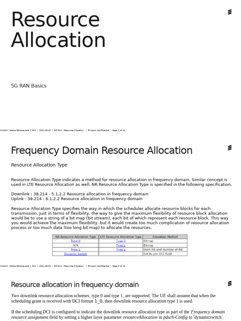 5G Resource Allocation | PDF | Telecommunications | Electronics