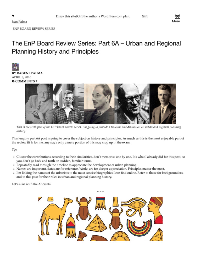 The EnP Board Review Series - Part 6A - Urban and Regional Planning ...