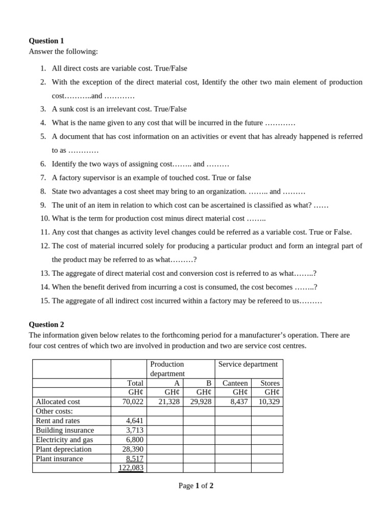 Cost Analysis and Overhead Calculation Guide | PDF | Cost Of Goods Sold | Business Economics