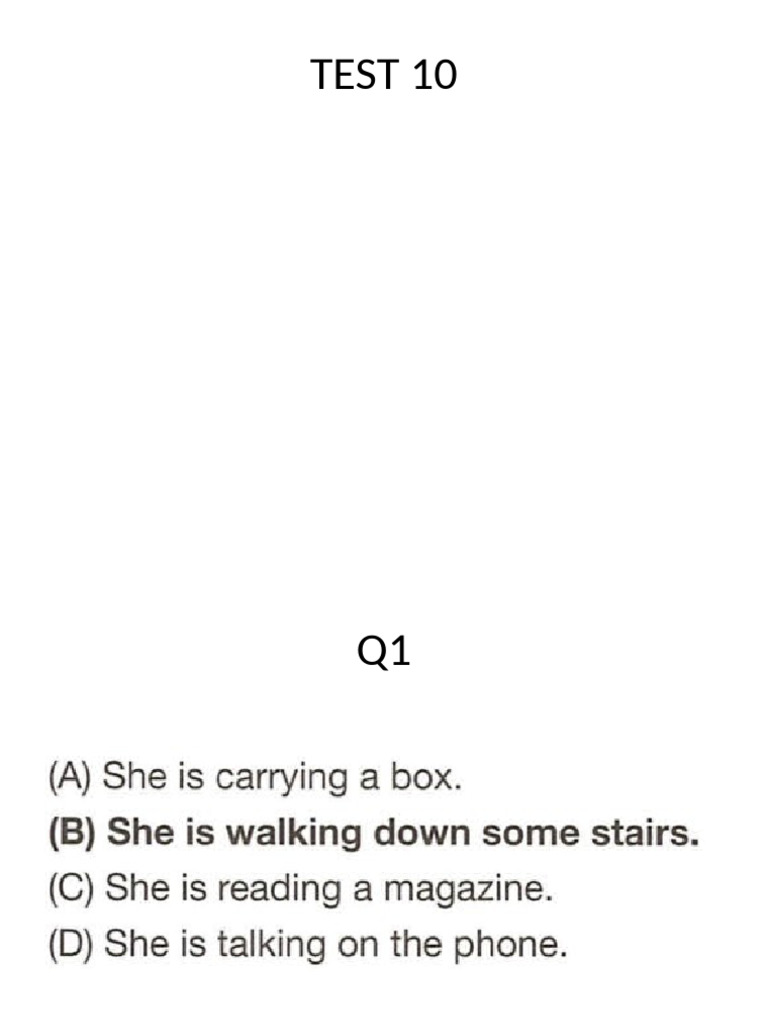 Toeic 3 - LC - Script - Test 10 | PDF