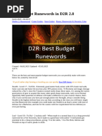 PD2 Runeword Weapon Grid Guide | PDF | Melee Weapons