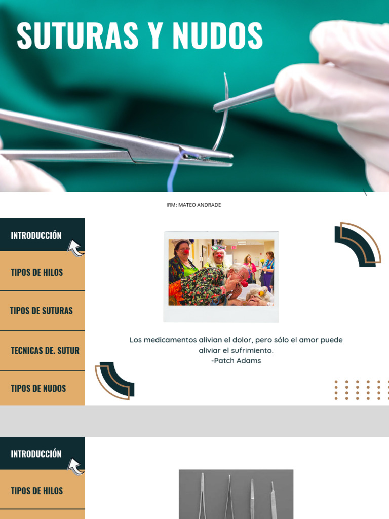 SUTURAS Y NUDOS | PDF | Sutura Quirúrgica