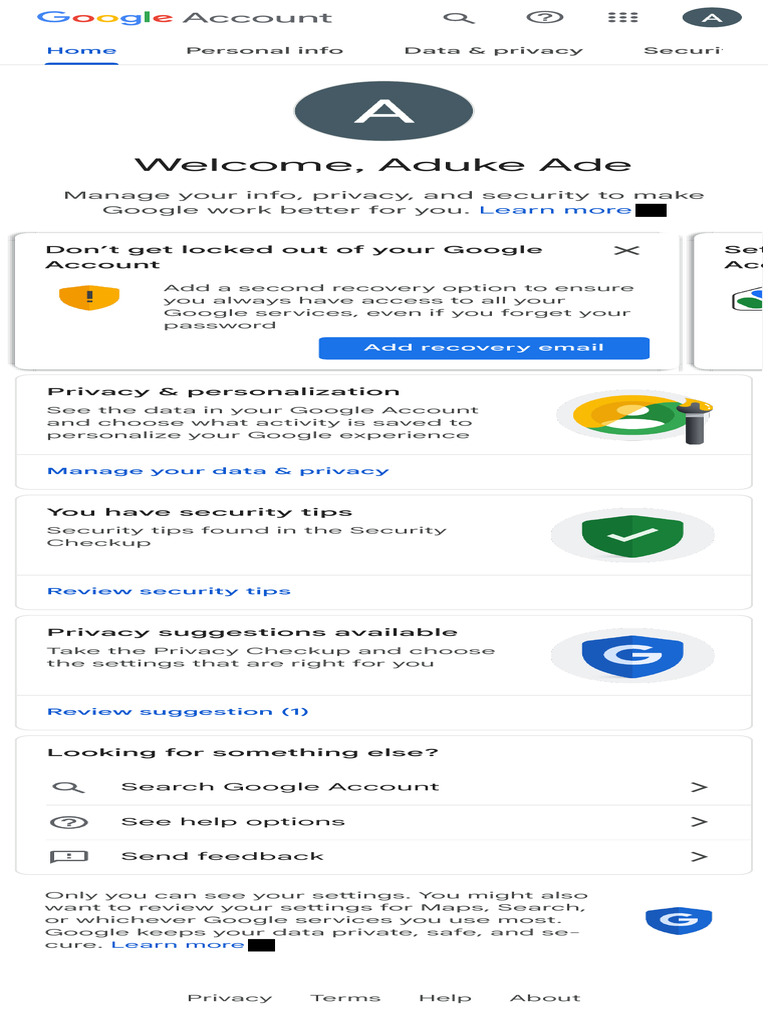 Google Account | PDF