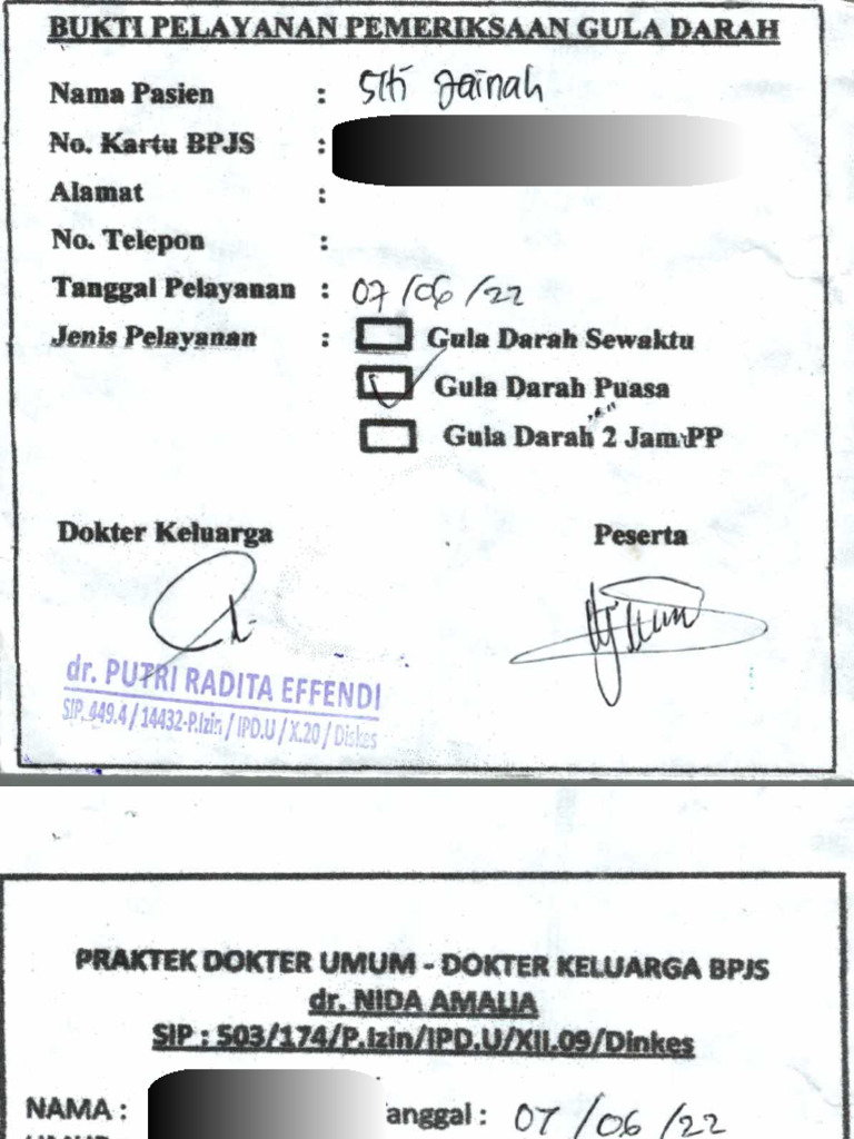 Contoh Klaim Lab | PDF