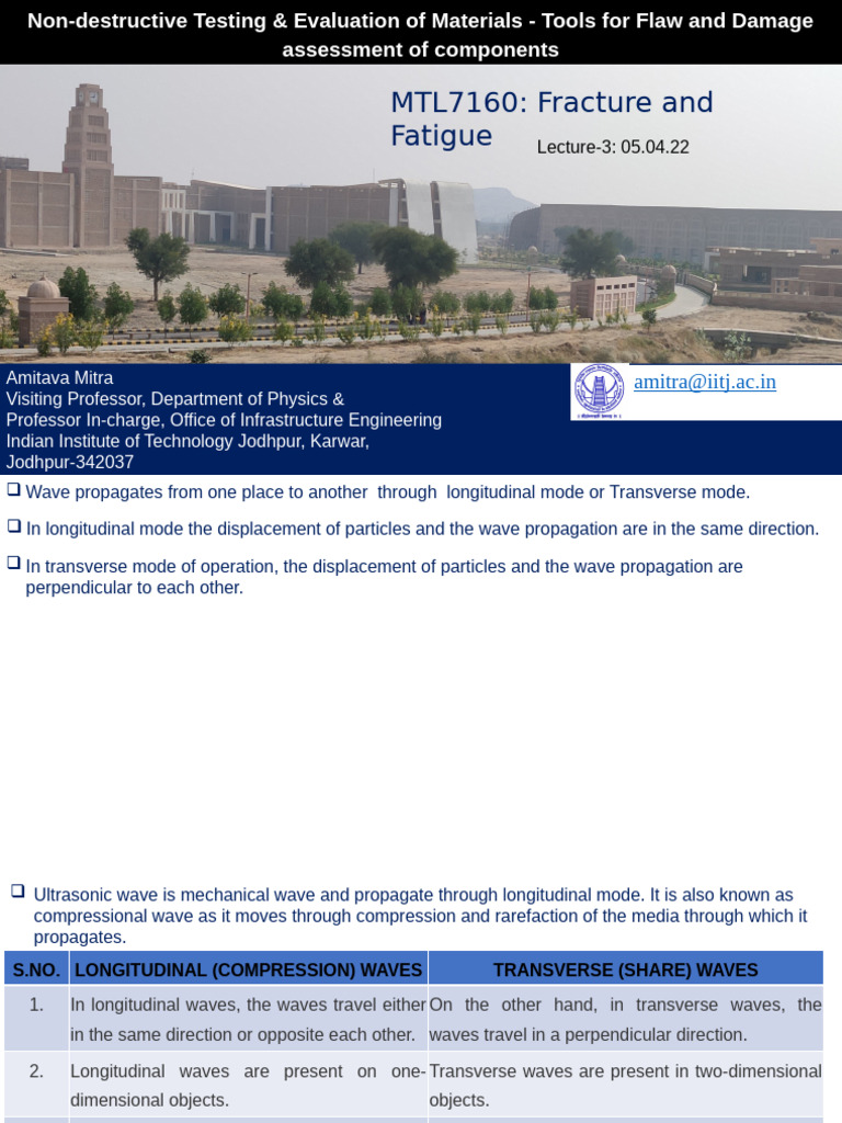 Lecture-3_NDT&E | PDF | Piezoelectricity | Waves