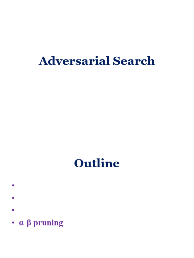 Adversarial Search in Game AI | PDF | Algorithms And Data Structures ...