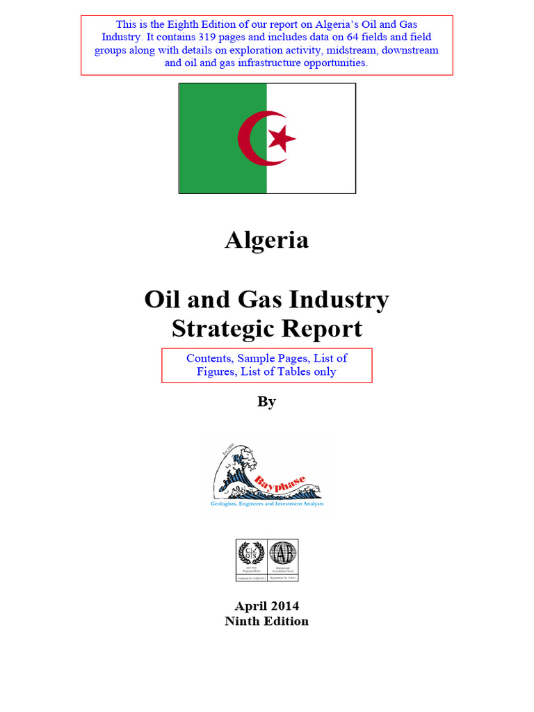 Algeria Oil and Gas Industry Report 2014 | PDF | Petroleum Reservoir ...