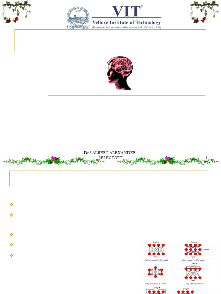 10-Artificial Neural Networks - Perceptron Learning Algorithm-02-08-2024 | PDF | Neuron | Dendrite