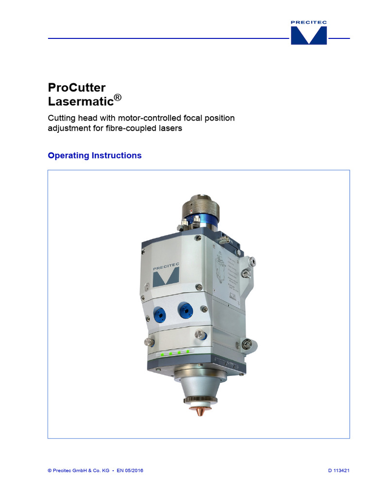 TD_ProCutter_BA_EN.PDF | PDF | Electromagnetic Compatibility | Laser