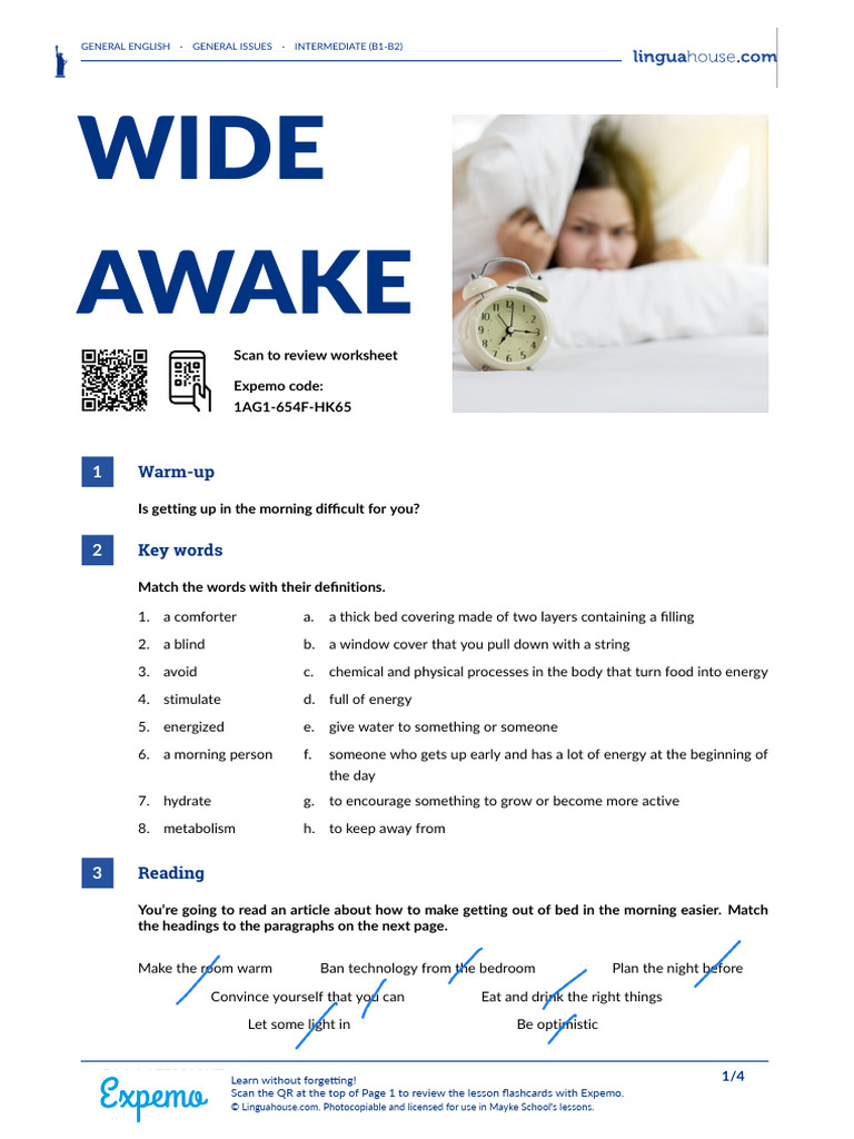 wide-awake-american-english-student | PDF | Sleep