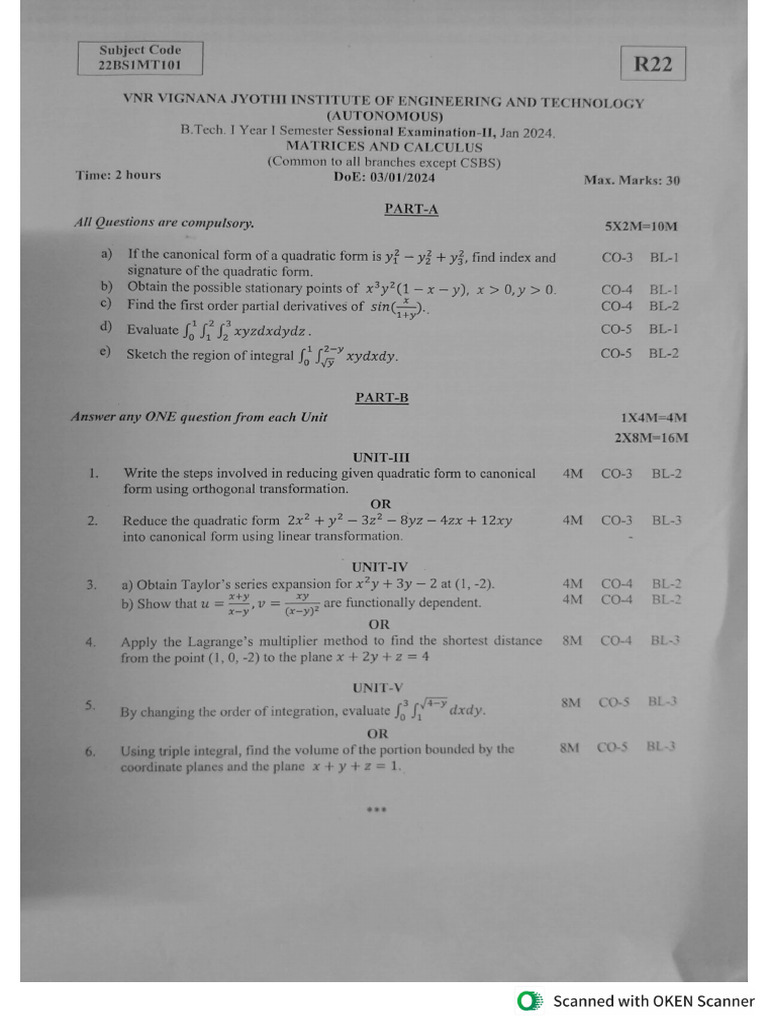 7 (B) - MID-II QP | PDF