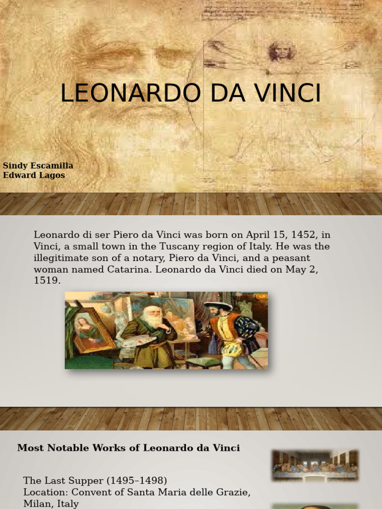 Leonardo da Vinci: Life and Masterpieces | PDF