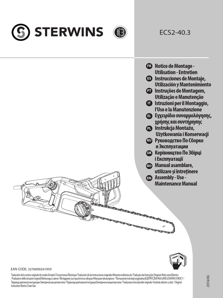 Motosierra Ecs2 40-3-2200w Sterwins | PDF
