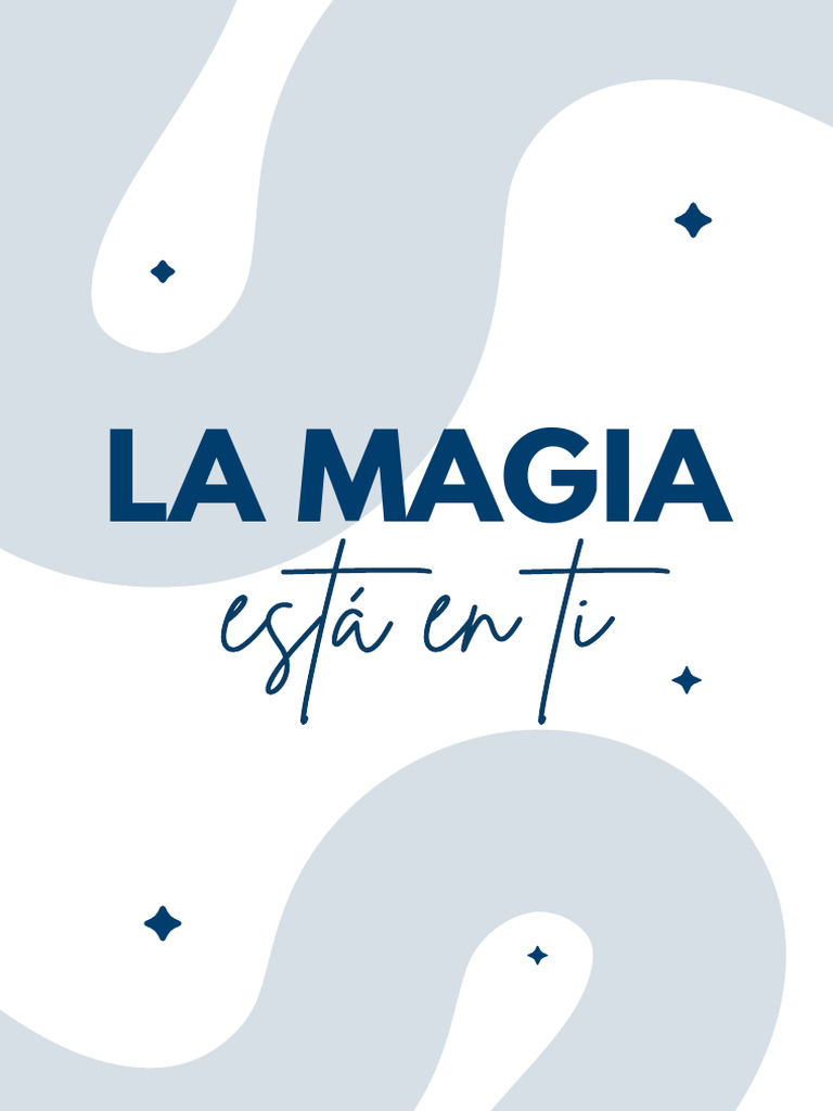 Póster Frase Inspiradora Simple Azul PDF | PDF