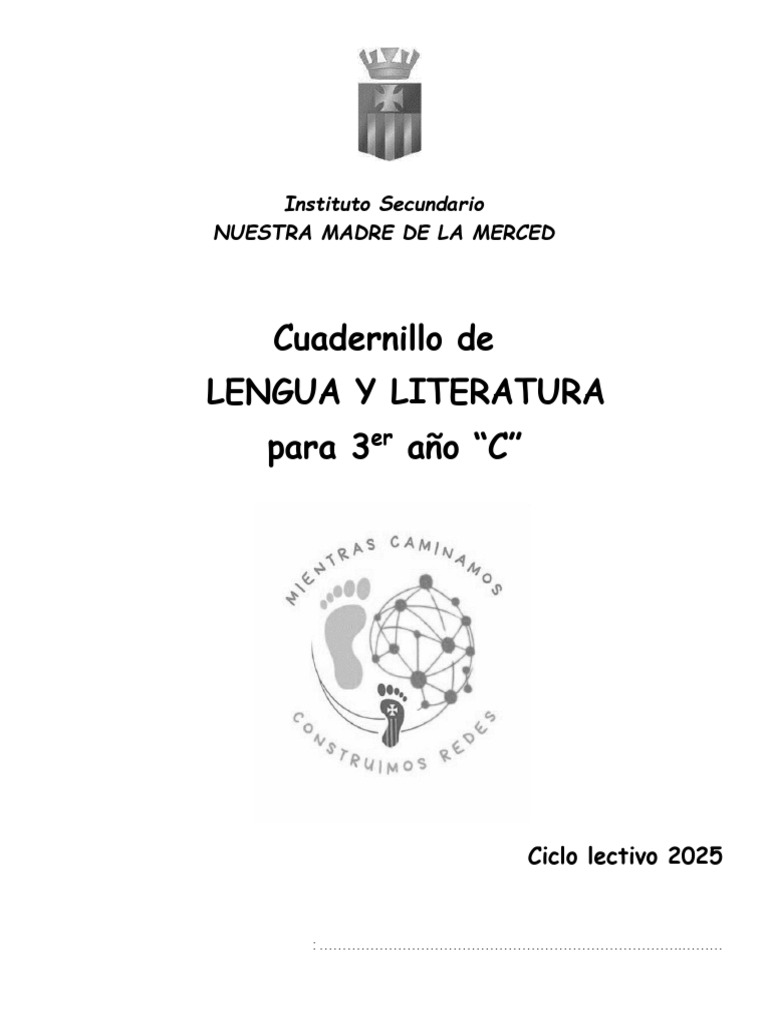 Cuadernillo Lengua y Literatura 2025 3er Año C | PDF | Agua | Mar