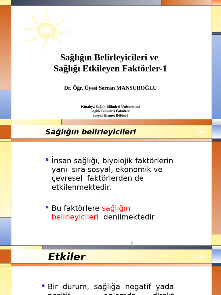 Sosyal Hizmet 2. Sunum 1. Part | PDF