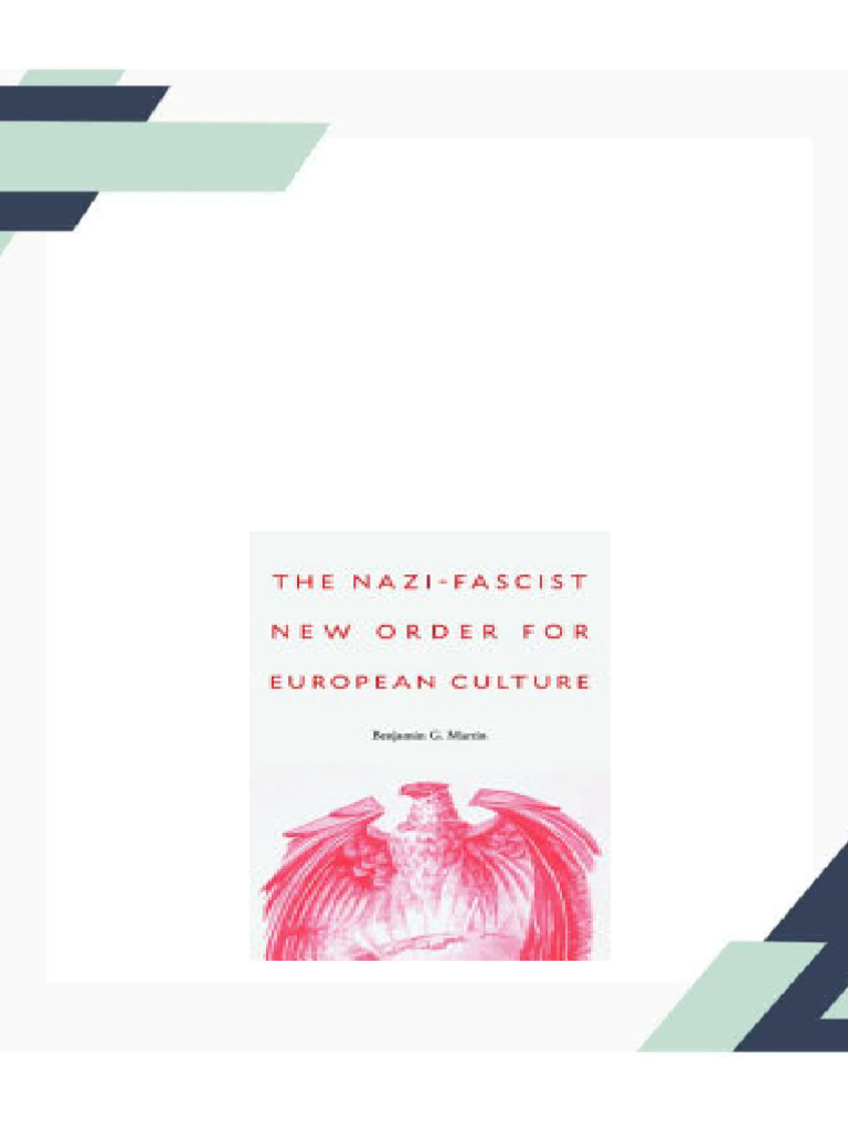 The Nazi fascist New Order for European Culture 1st Edition Benjamin ...