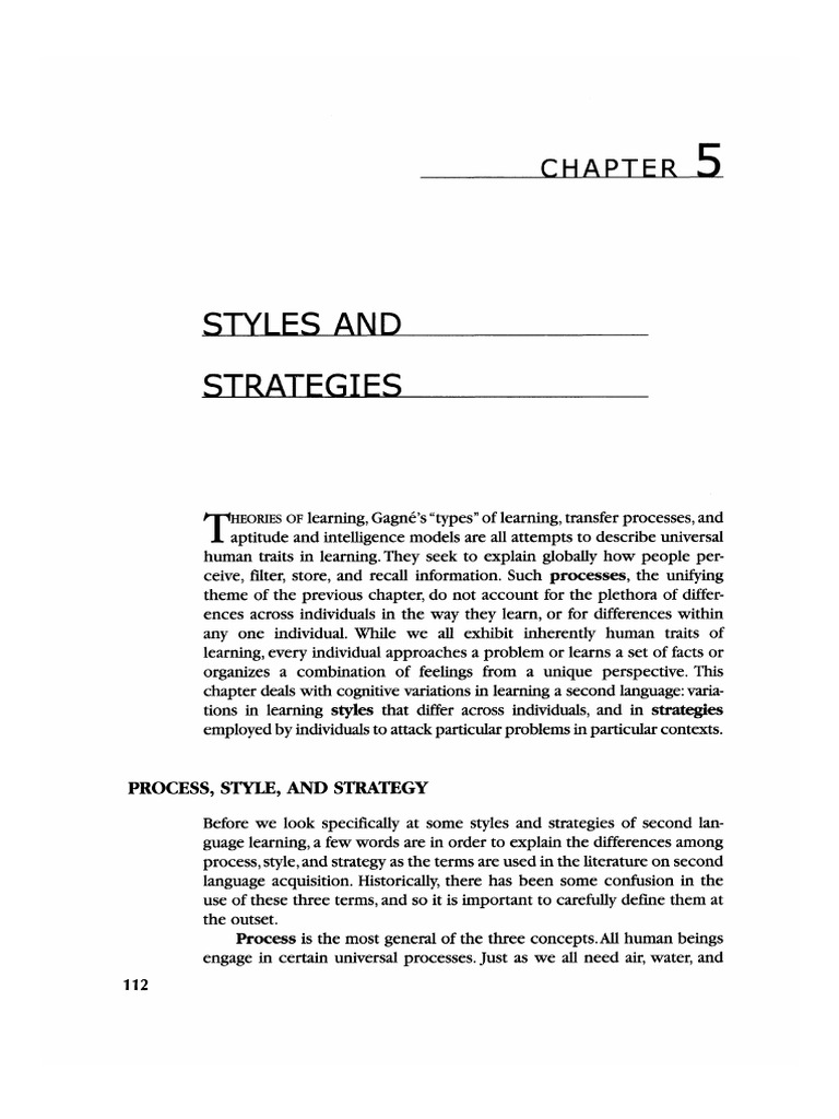 Individual Learner Differences Pdf