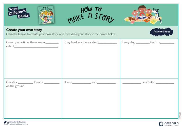 Create Your Own Story Activity Sheet | PDF