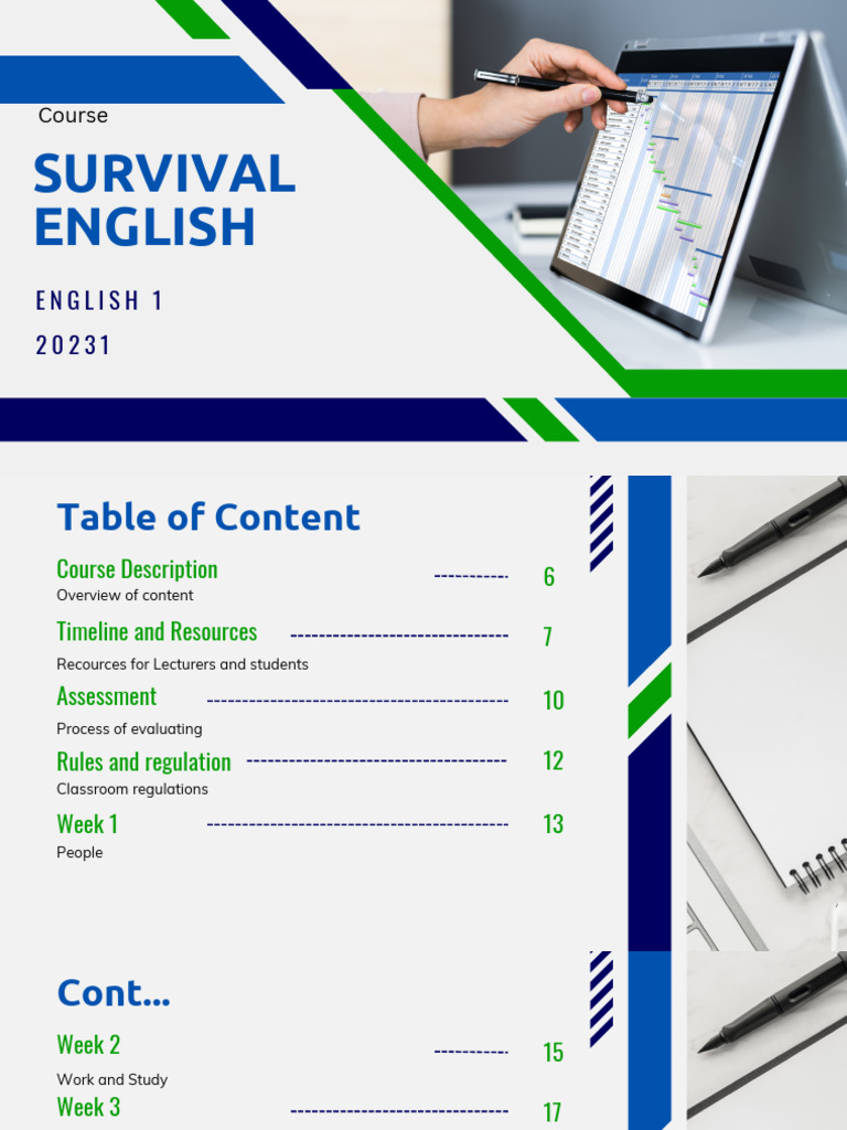 Survival English- 20231 | PDF | Educational Assessment | Education Theory