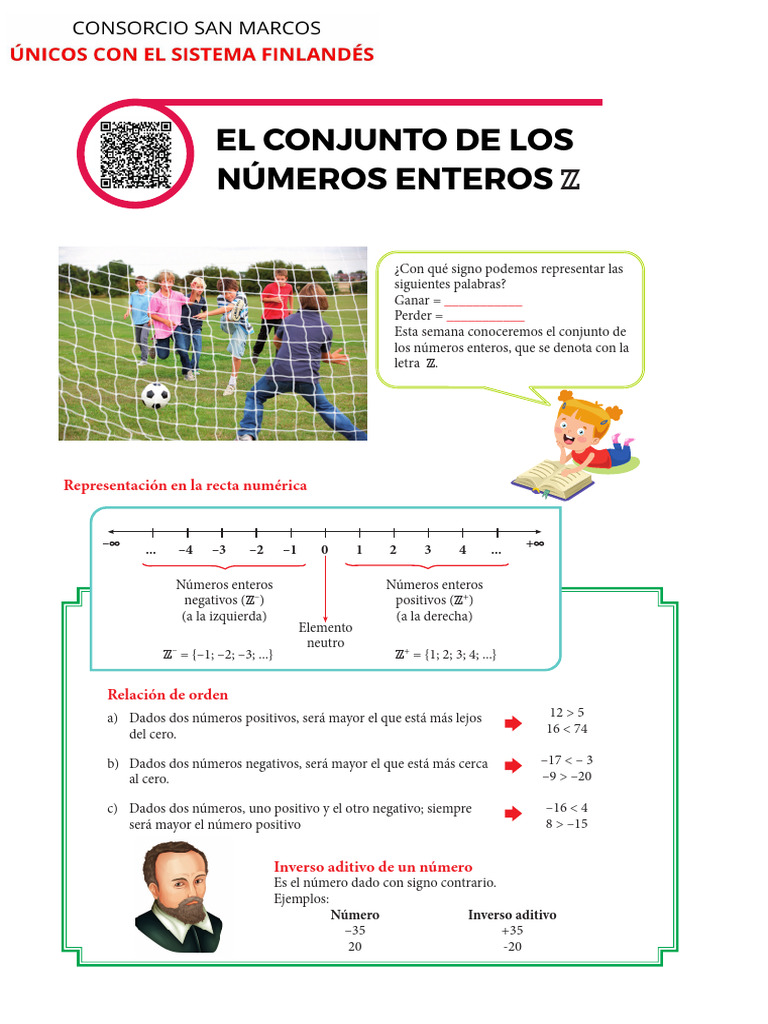 Introducción a los Números Enteros Z | PDF | Entero | Matemáticas