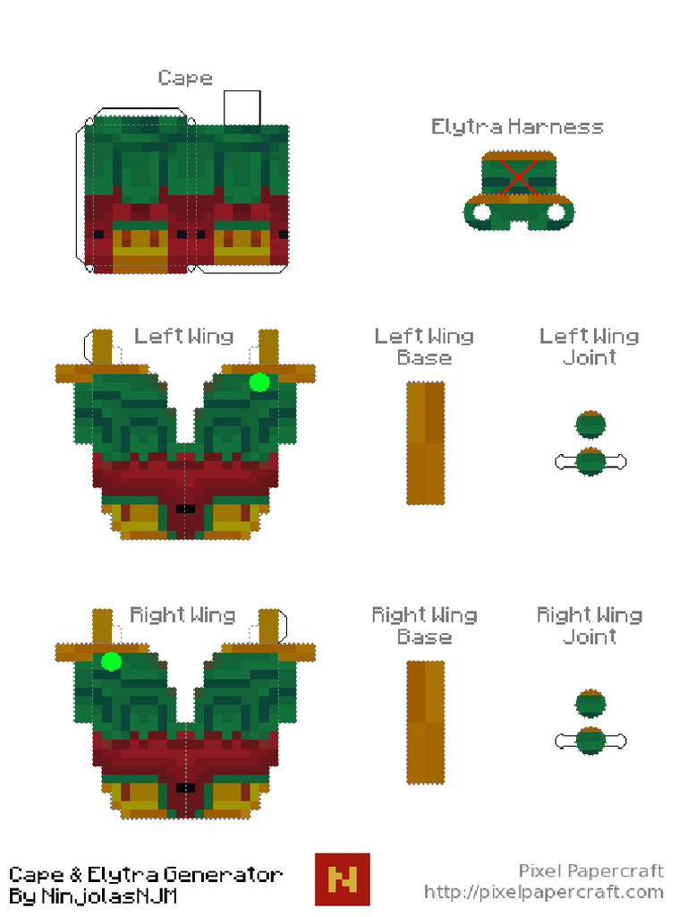 Minecraft Cape And Elytra | PDF