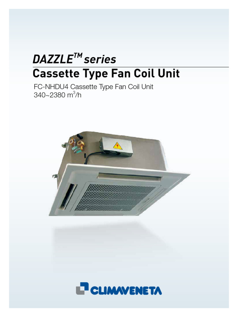 Cassette Type Fan Coil Unit | PDF | Heat Exchanger | Water