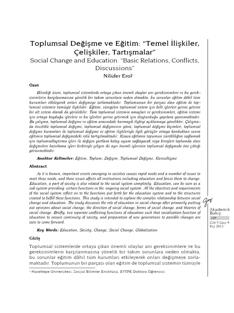 Toplumsal de I Me Ve E Itim Temel Li Kiler, Eli Kiler, Tart Malar (#86467) - 73929 | PDF