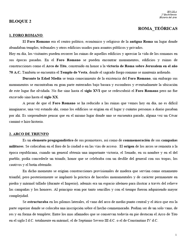 Bloque 2 Roma | PDF