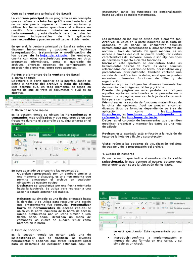 Guia Excel Conceptos Previos 2024 | PDF | Microsoft Excel | Archivo de computadora