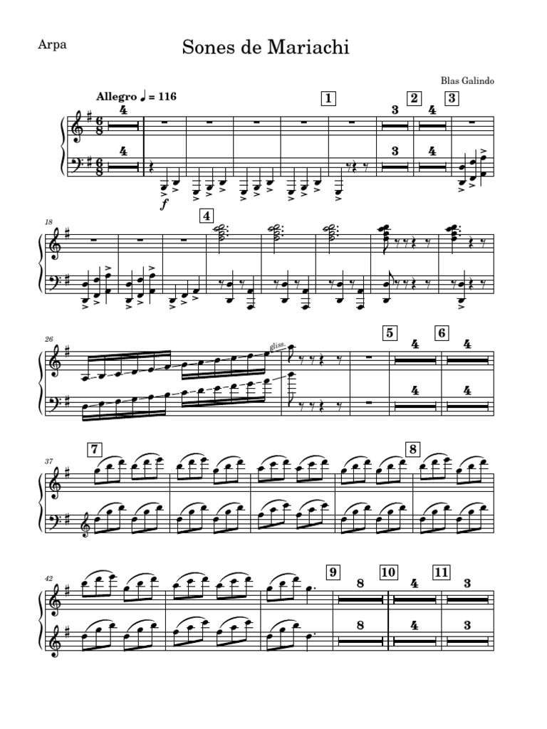 Sones - de - Mariachi Arpa | PDF