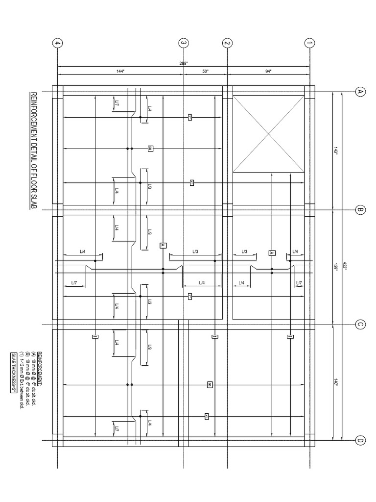 Reinforcement detail of floor Slab | PDF