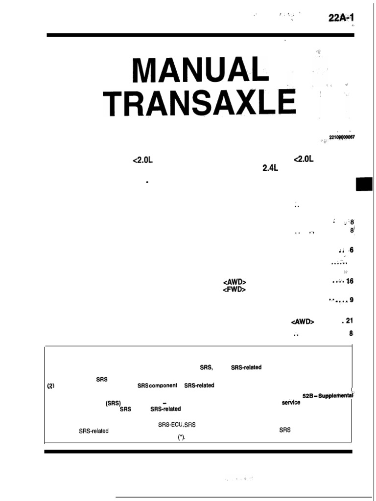 2g MT Overhaul | PDF | Manual Transmission | Motor Vehicle