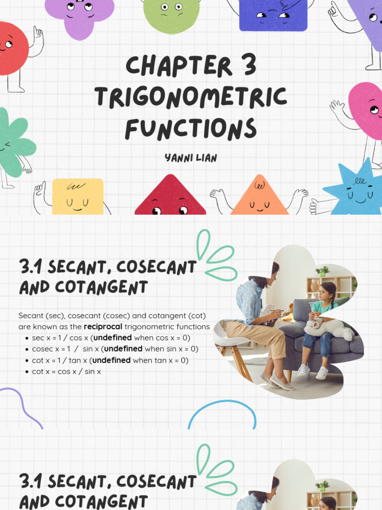 P3 Chapter 3 Trigonometric Functions Pdf Trigonometric Functions Mathematical Objects