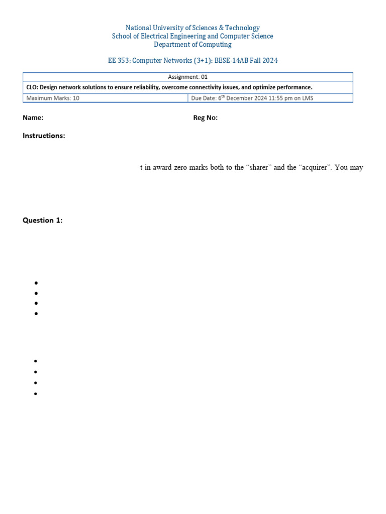 Computer Networks Assignment: File Downloading | PDF