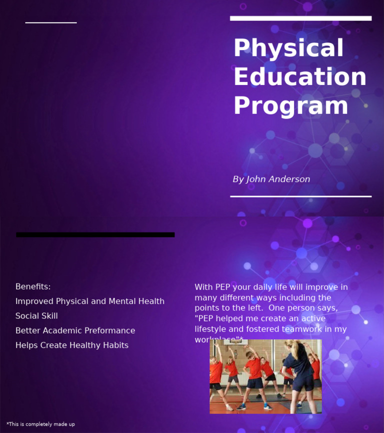 Benefits of Physical Education Program | PDF