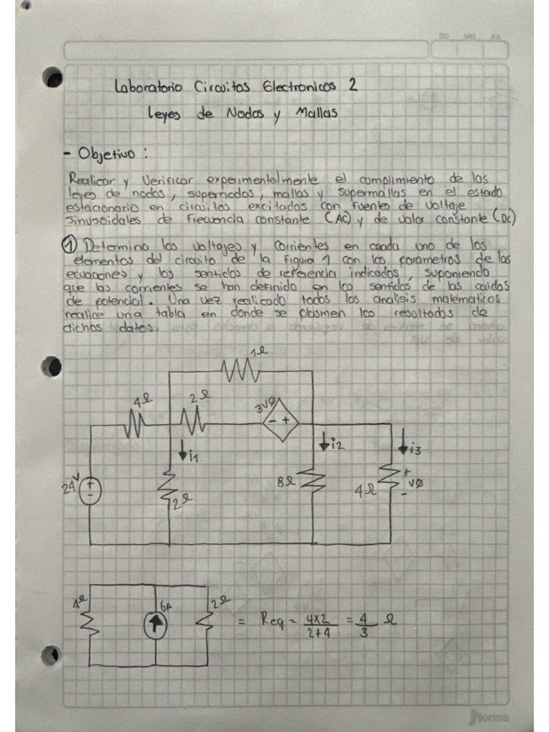 Laboratorio 2 Circuitos Electrónicos | PDF