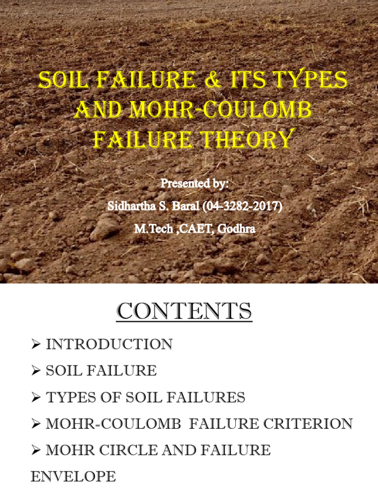 Types of Soil Failure & Mohr-Coulomb Theory | PDF | Strength Of ...