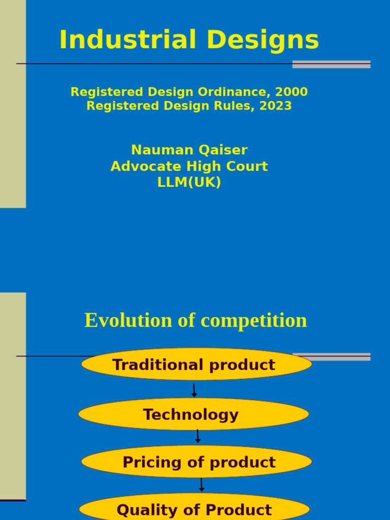 Lecture 6 --Registered Desgins (1) | PDF