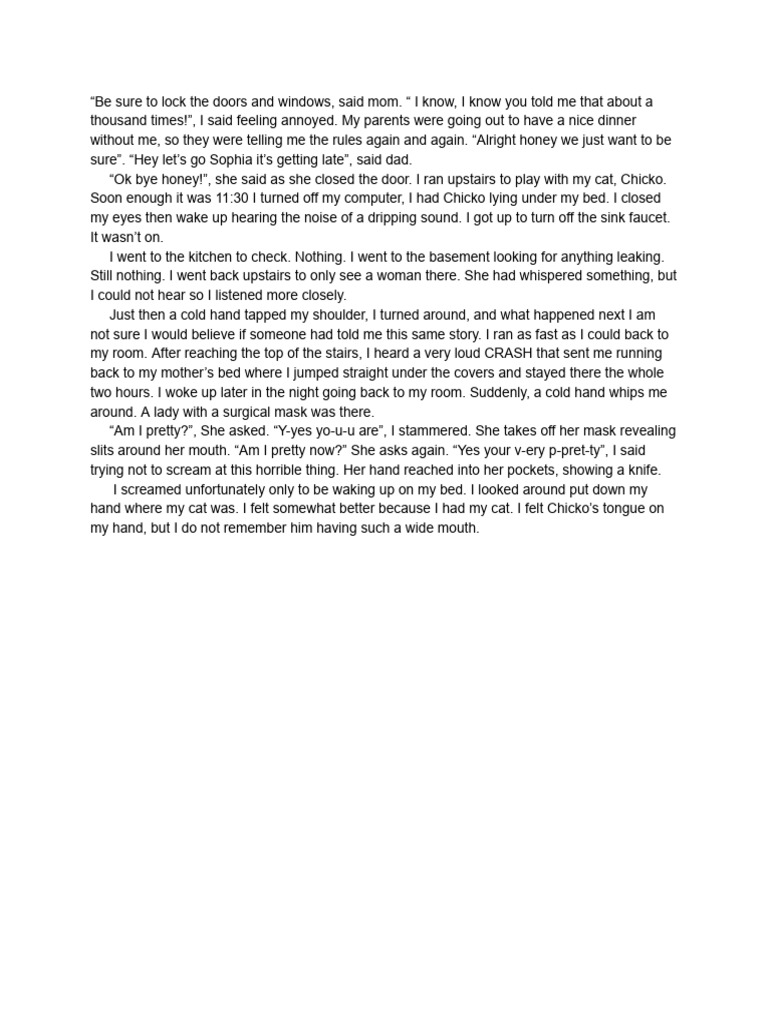 Scary Night: A Haunting Encounter | PDF