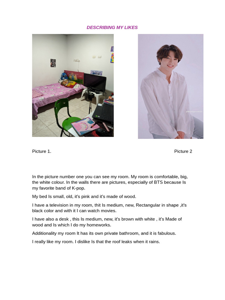 Describing My Likes | PDF