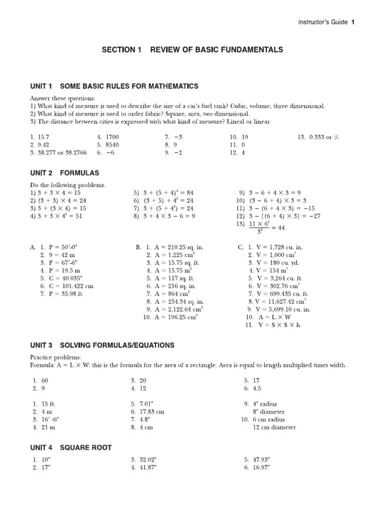 Solution Manual For Mathematics For Plumbers and Pipefitters 8th ...