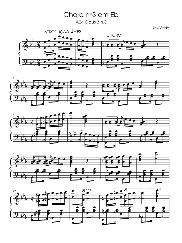 Choro No. 3 in Eb Major | PDF